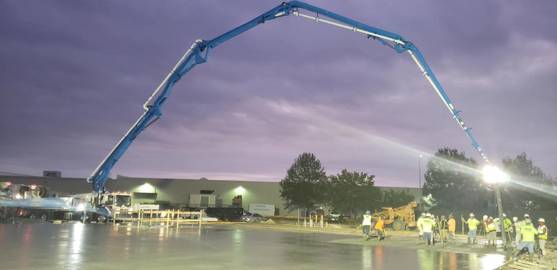 Blue 46 Meter ZX KCP Concrete Pump | Virginia Concrete Pumping